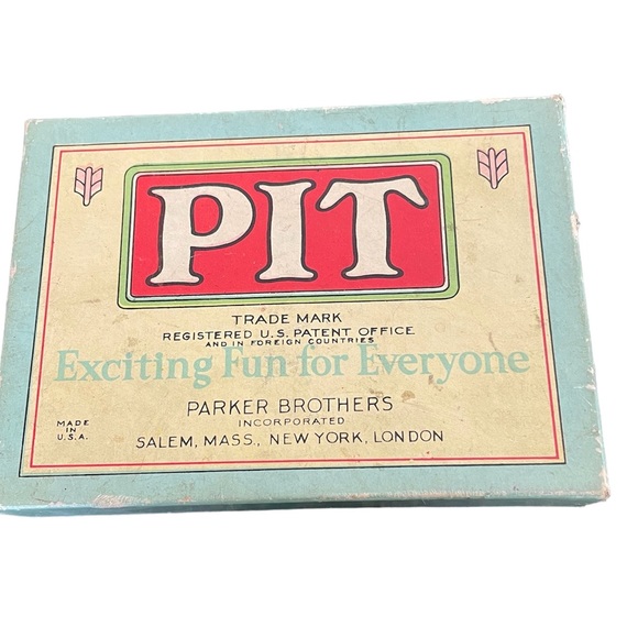 Parker Brothers | Games | Vintage Pit Card Game Parker Bros Made In Usa ...